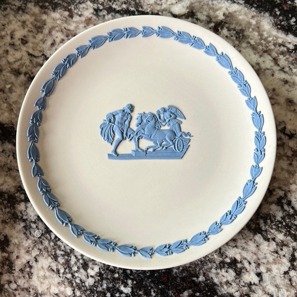 Wedgwood | Accents | Wedgwood White And Blue Jasperware Plate | Poshmark